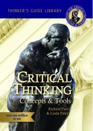 Miniature Guide to Critical Thinking Concepts & Tools [Electronic ...